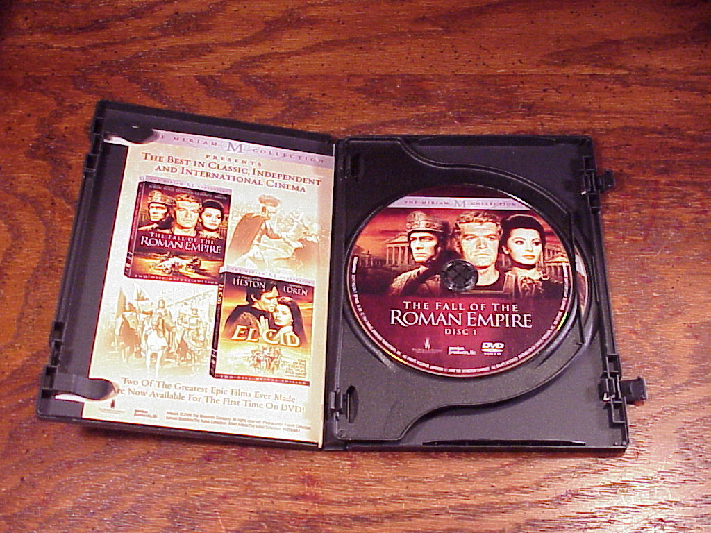 The Fall of the Roman Empire DVD, 2 Disc Deluxe Edition, used, 1964, NR ...