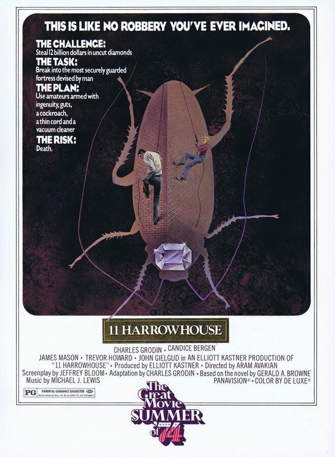 11 Harrow House 1974 ORIGINAL Vintage 9x12 Industry Ad Candice Bergen ...