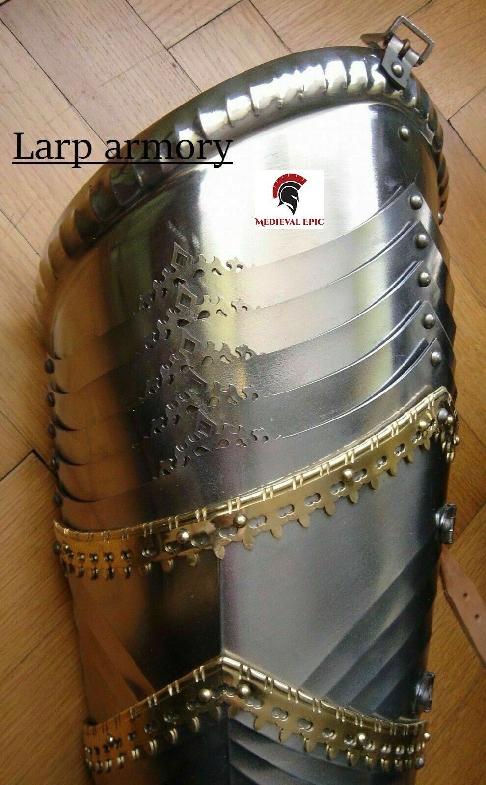 Medieval Epic Steel Armour Leg Guard Halloween Costume Wearable Armor ...