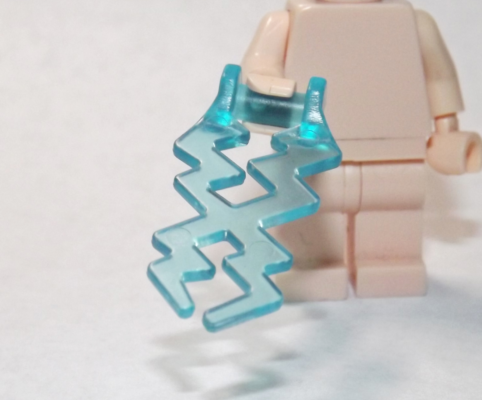 Minifigure Clear Blue Double Lightning Hand Weapon Bulk Block - LEGO (R ...