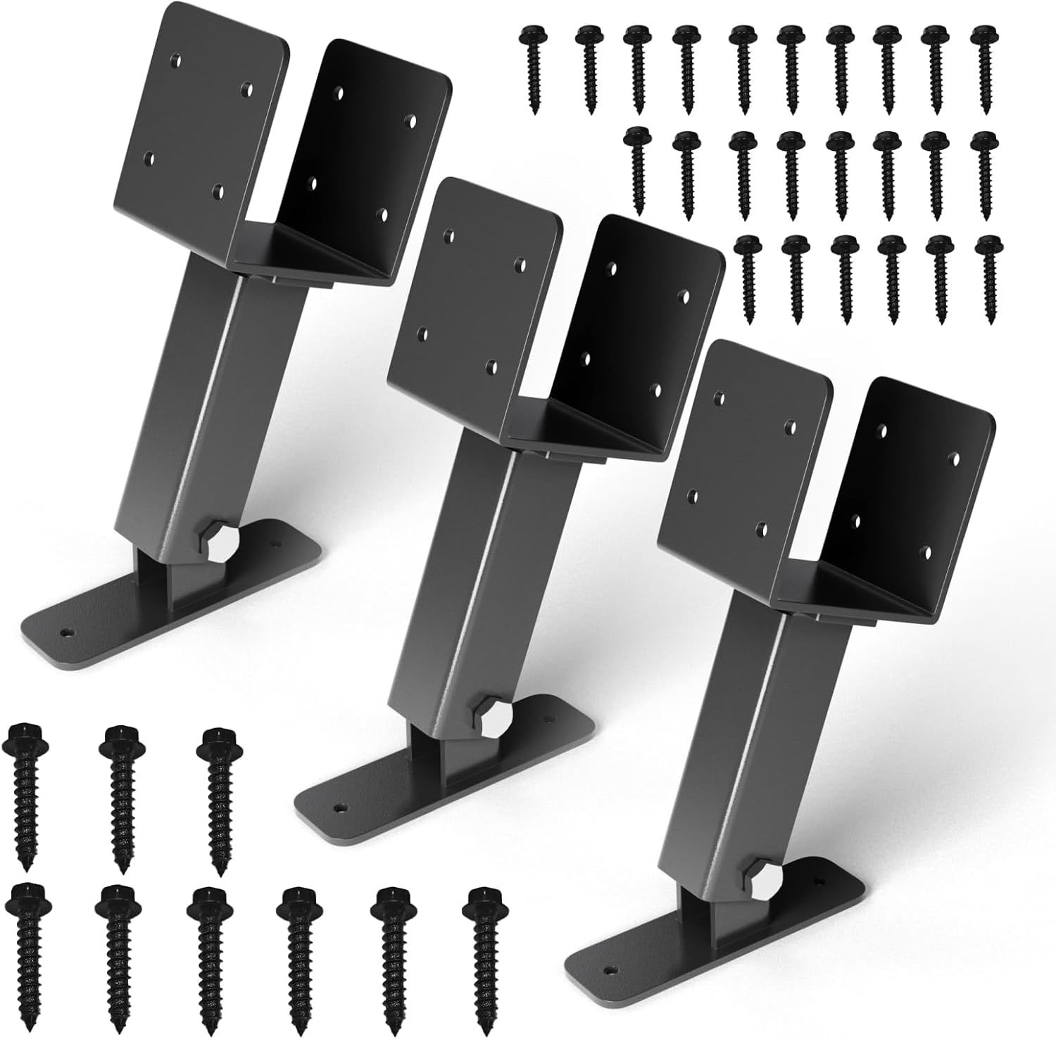 Pergola Roof Riser 3Pack Black Saddle 304 Stainless Steel Adjustable ...