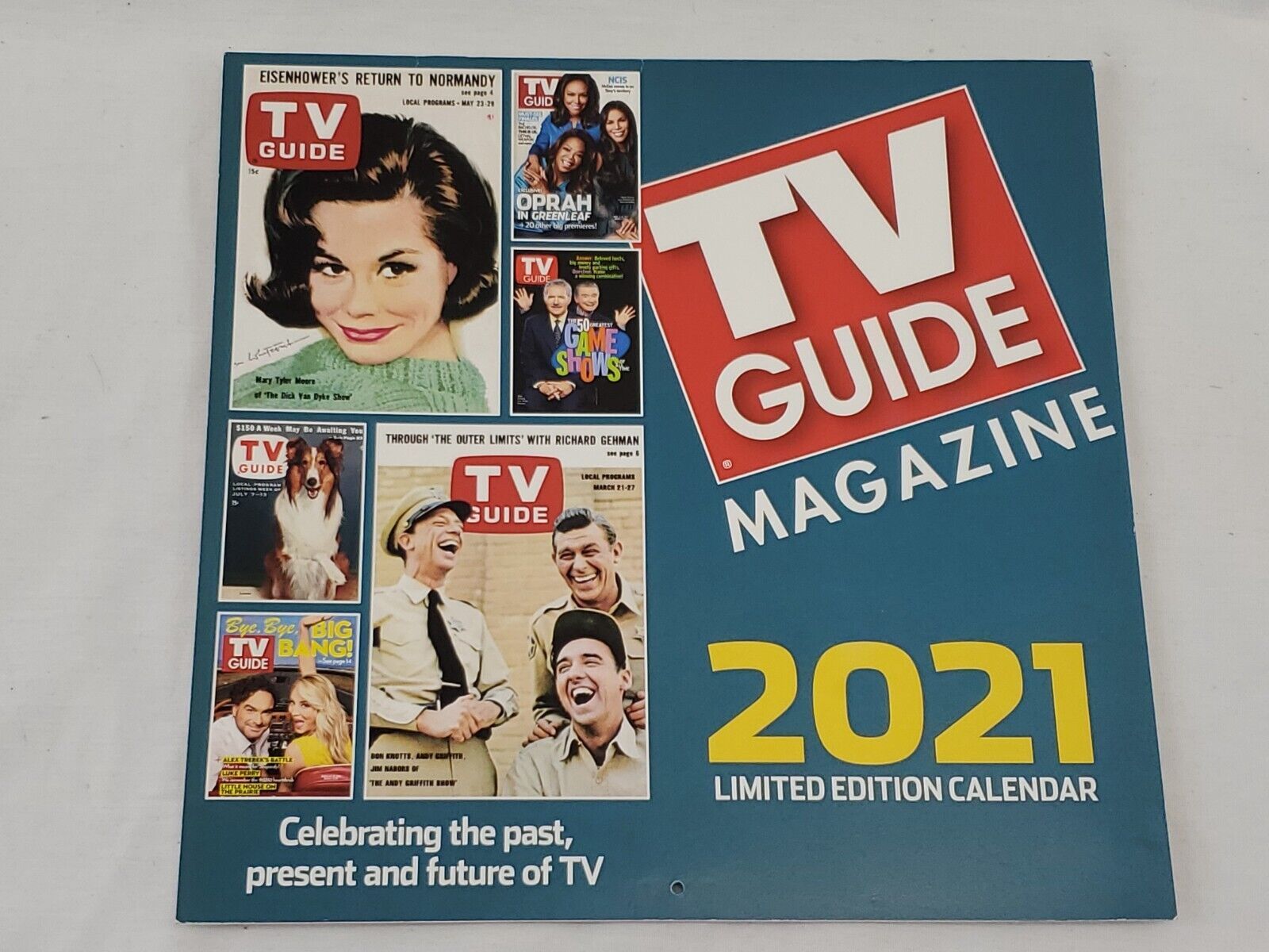 2021 TV Guide Calendar Mary Tyler Moore Andy Griffith Lassie Big Bang ...