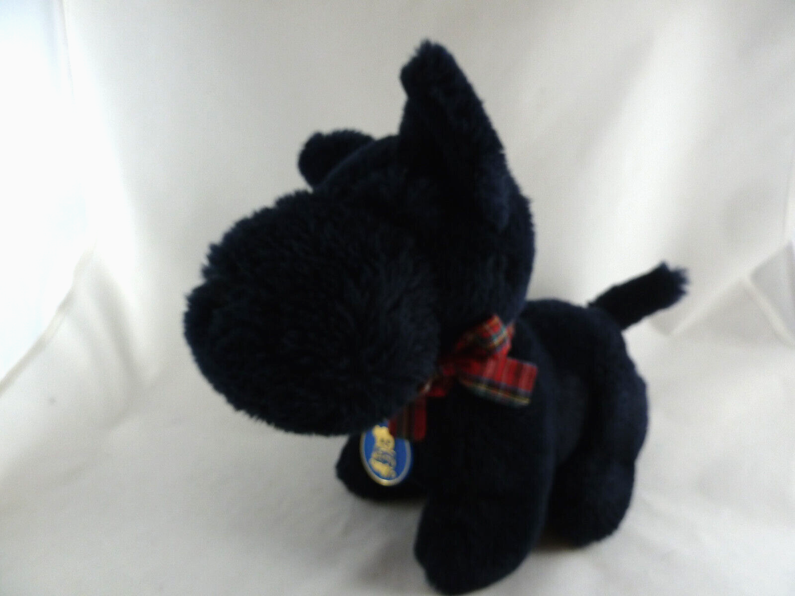 Dakin Scottish Terrier Scotty Plush 1983 Dog 11" long Vintage with neck ...