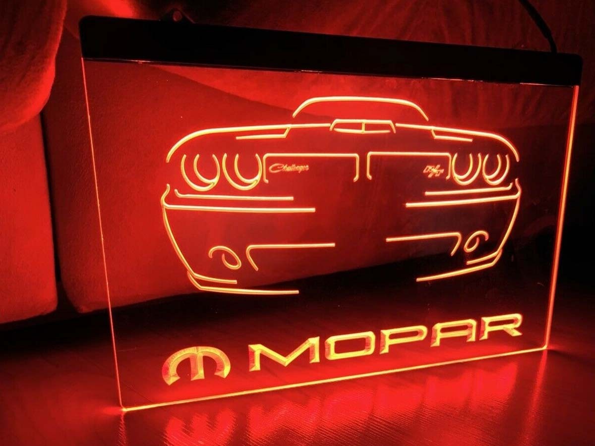 Mopar Logo Illuminated Led Neon Sign Home Decor, Room,Office, Lights ...