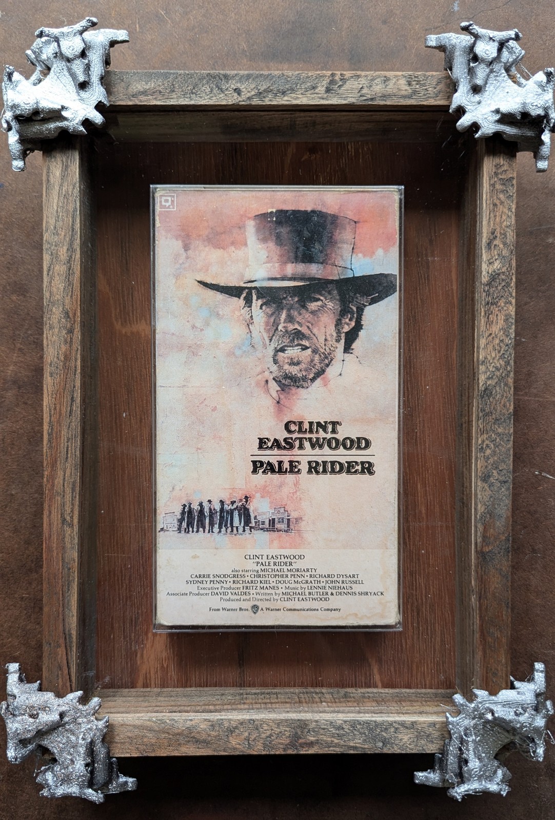 Custom Western Pale Rider Eastwood VHS Shadow Box | 3D Corner Design ...