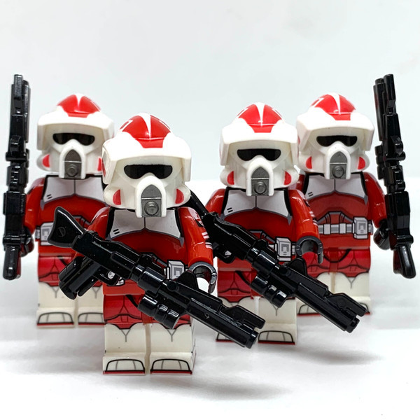 4X Coruscant Guard Arf Trooper Clone Shock Troopers Minifigure Packs ...