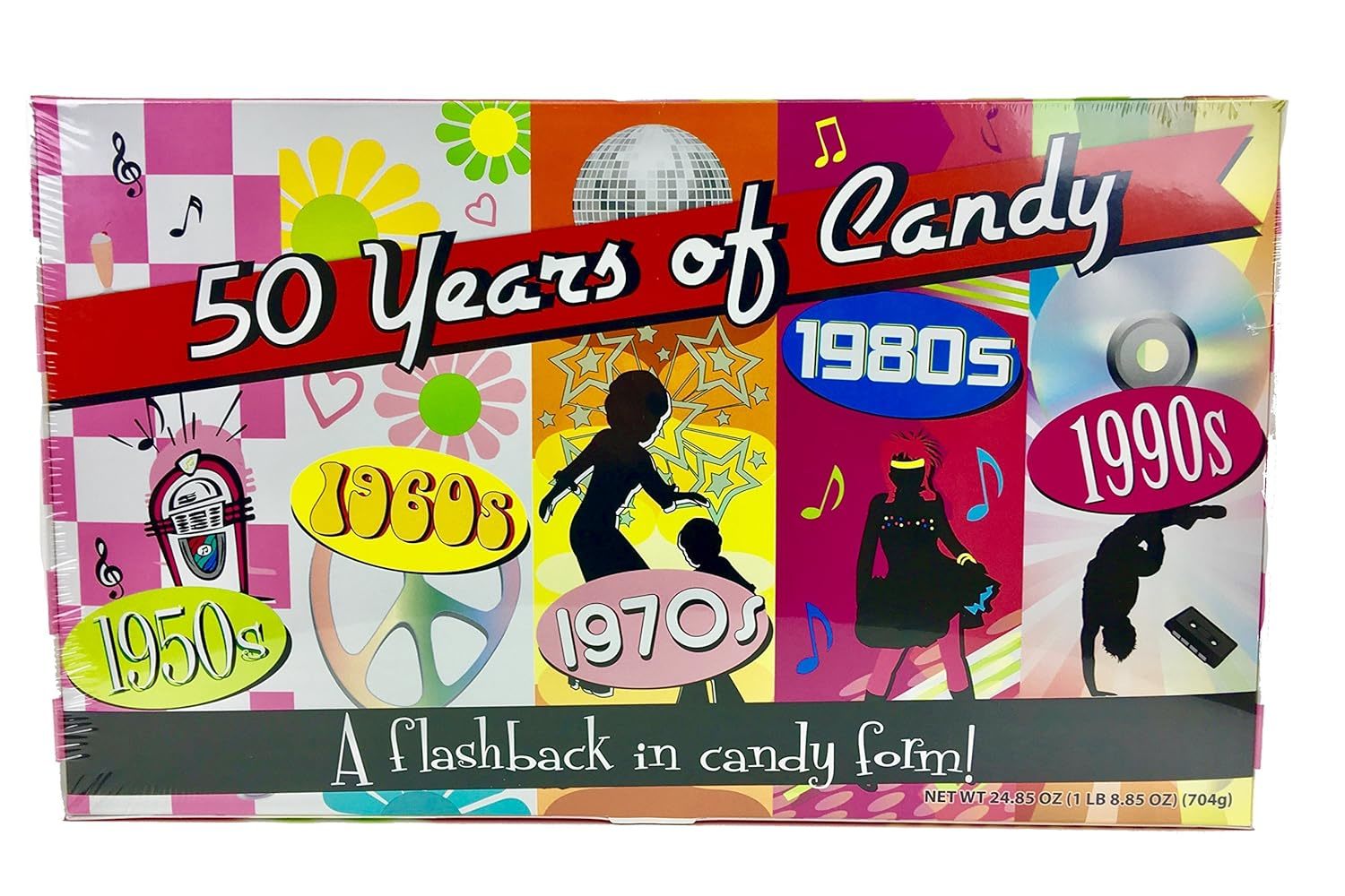 50 Years Of Candy-Decades Box: Nostalgic Candy, 1950S,1960S,1970S,1980S ...