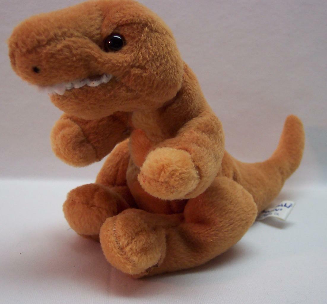 Kellytoy Beanpals T-REX TYRANNOSAURUS REX DINOSAUR 7" Bean Bag STUFFED ...