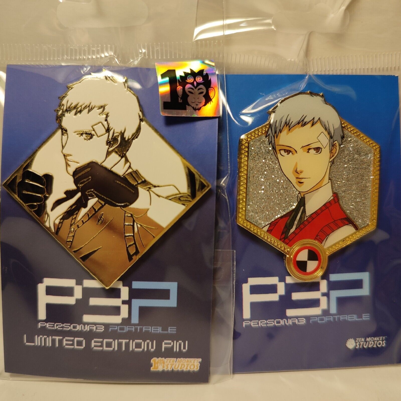 Persona 3 Akihiko Sanada Enamel Pins Set Of 2 Official Atlus ...