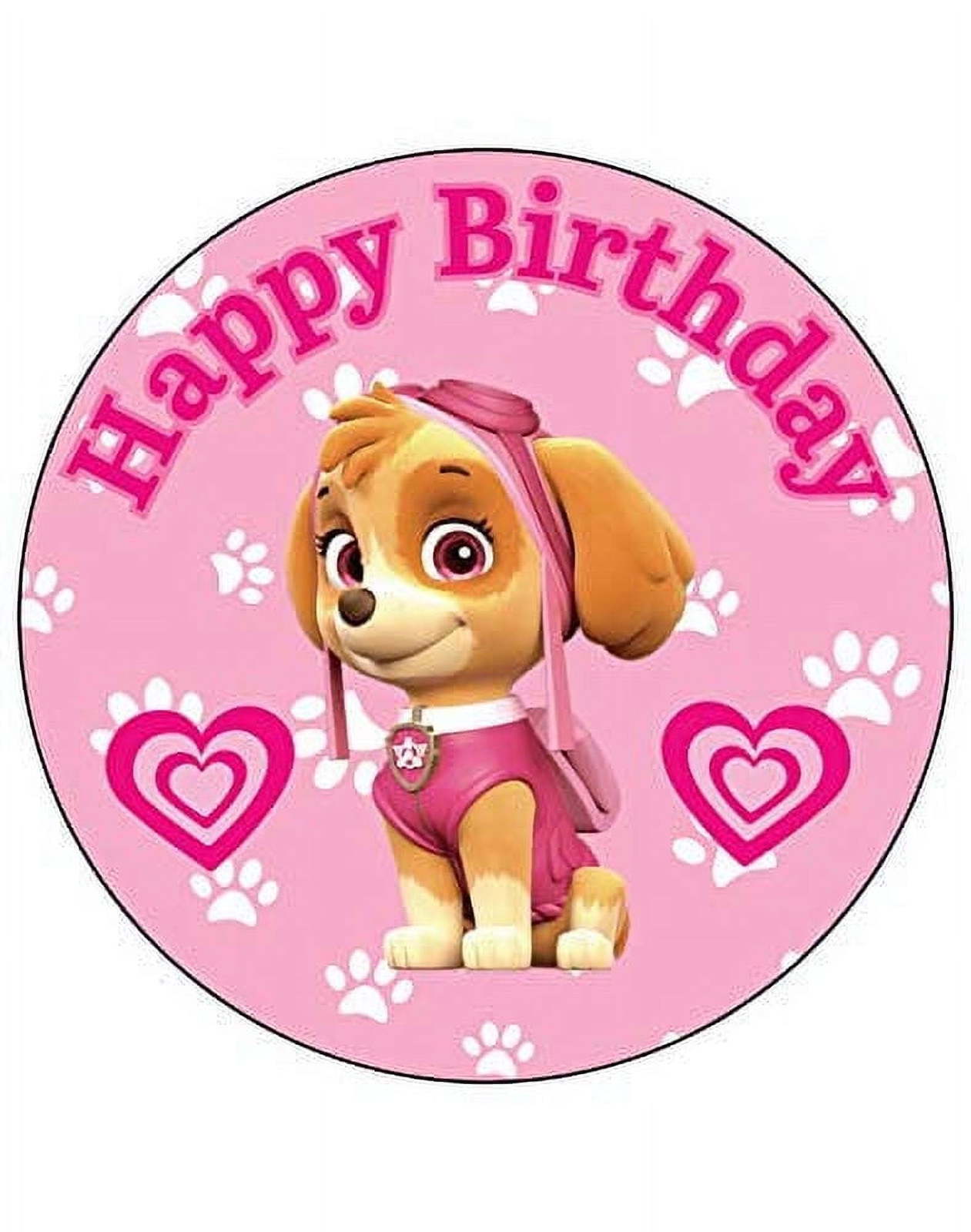 Whimsical Practicality's Paw Patrol Skye Happy Birthday Edible Icing ...