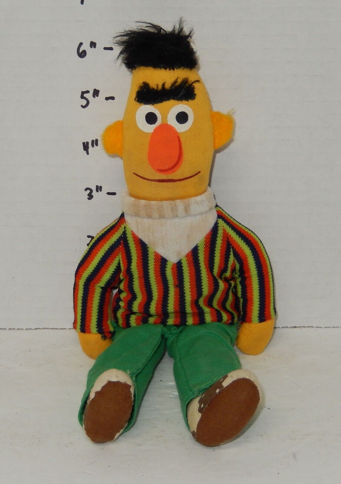 Vintage Knickerbocker Sesame Street 10" BERT VHTF Rare - Action Figures