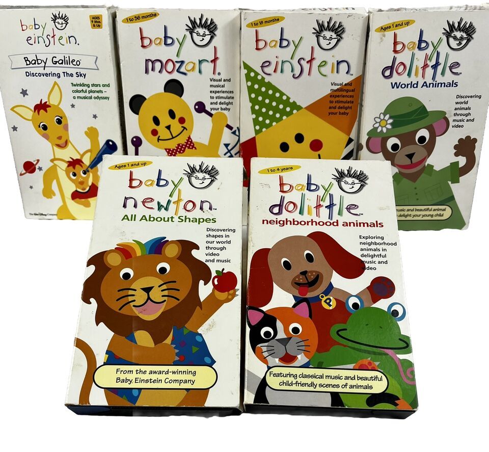 Baby Einstein VHS Collection Lot Of 6- Walt Disney Learning Education ...
