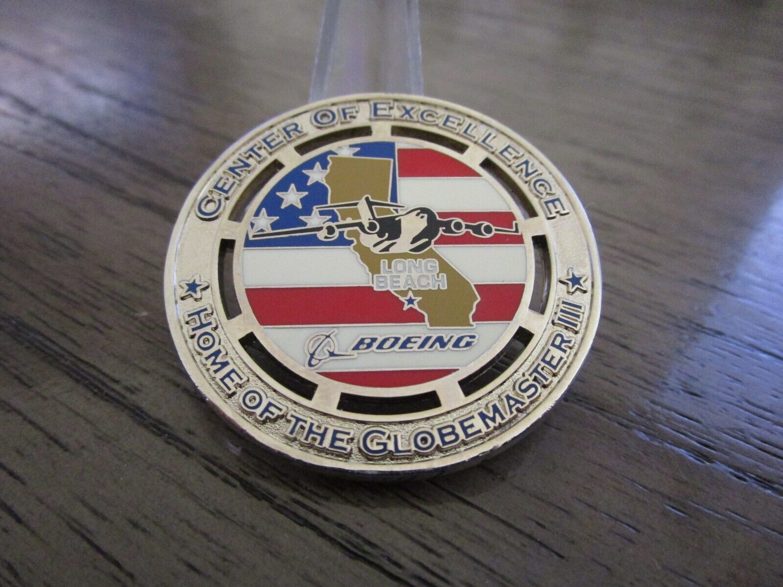Boeing Long Beach CA Home Of The Globemaster III Challenge Coin #741Q ...