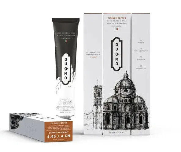 DUOMO MILANO NATURAL 100% Ammonia Free Permanent Hair Color ~ 2 oz ...