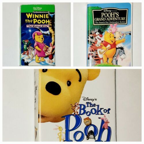 3 VHS Tapes Adventures of Winnie the Pooh Wishing Bear, Grand ...