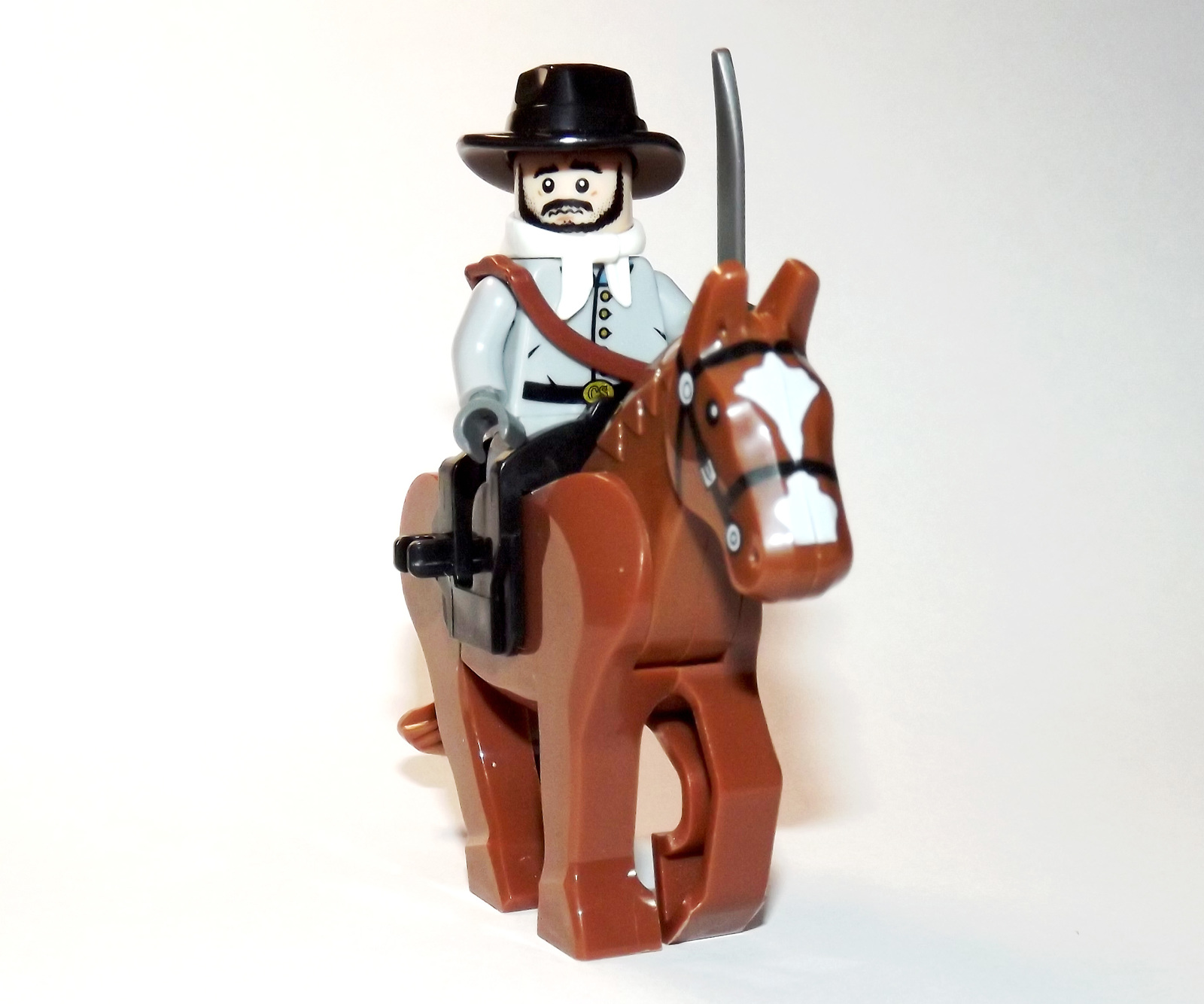 HG Confederate Cavalry Civil War Rebel Army Soldier Bricks Minifigures ...