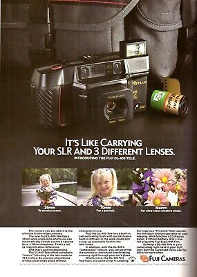 1988 Fuji DL-400 Tele Camera Vintage Cute Blonde Little Girl Print Ad ...