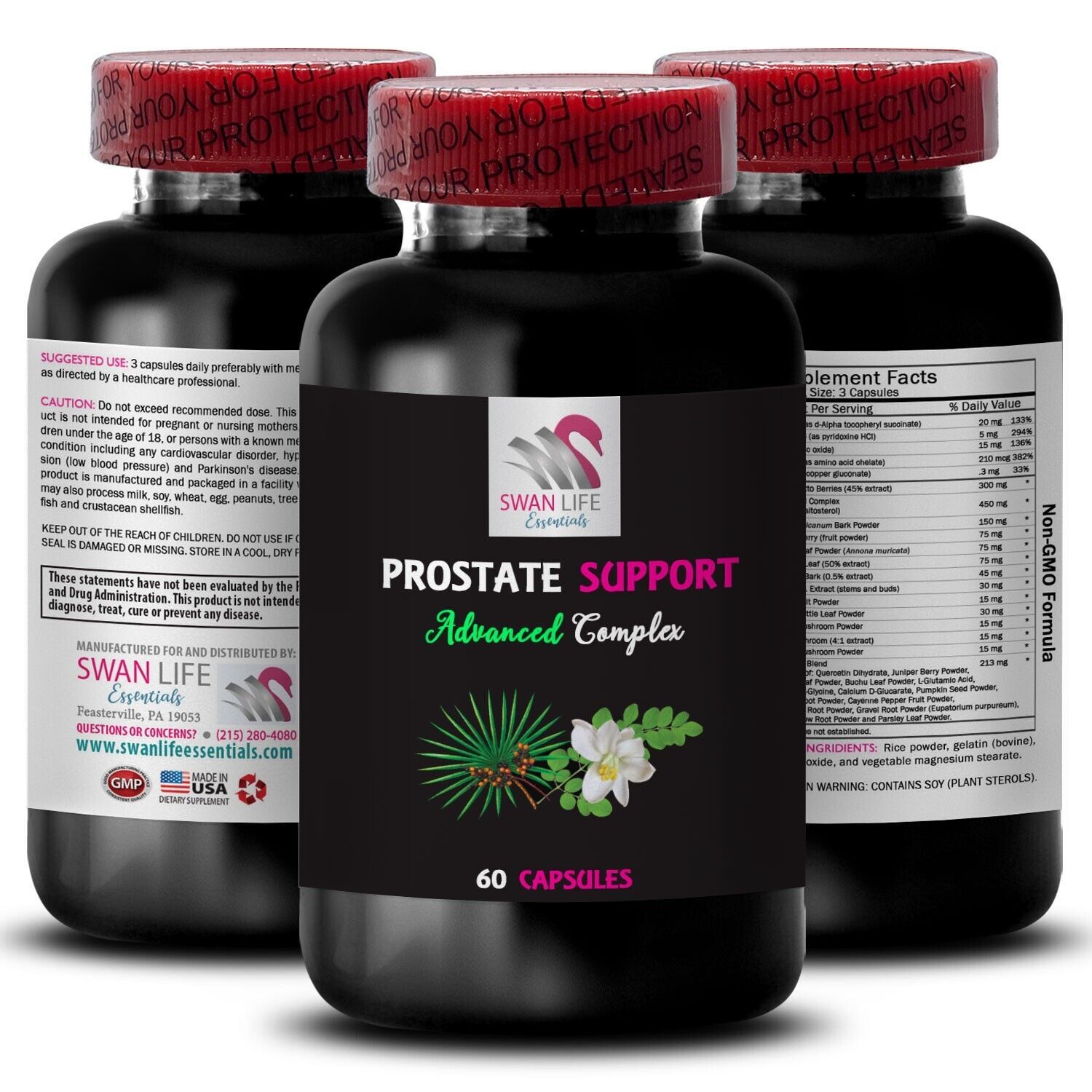 Balanced Routine - PROSTATE CAPSULES - Herbal Ingredients 1Bot ...
