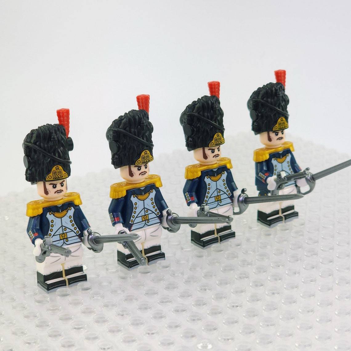 4pcs Officer Of the French Old Guard Grenadiers Napoleonic Wars ...