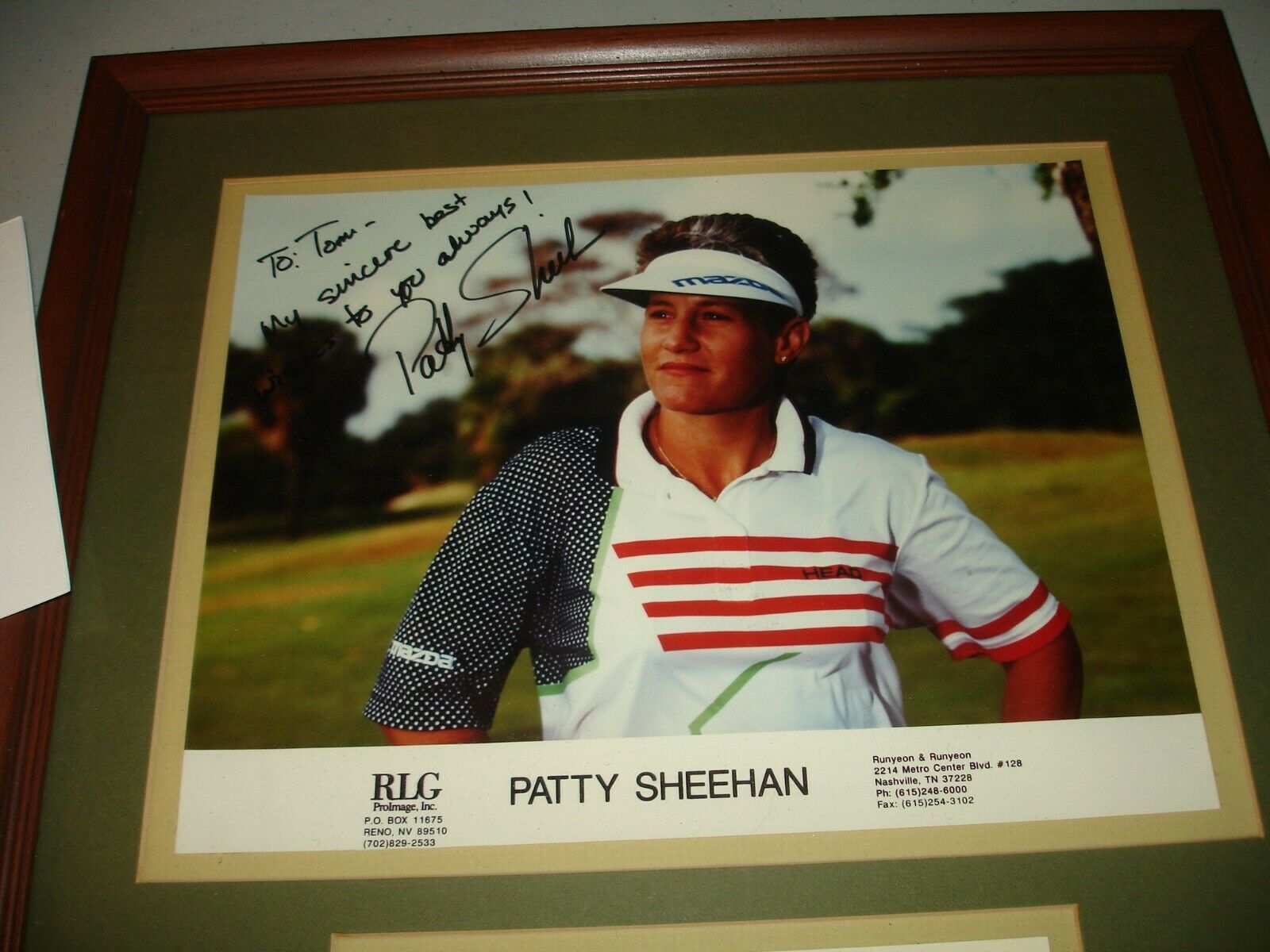 Signed x 4 LPGA Golfer Patty Sheehan, 8x10 + 3 personal notes, Rare ...