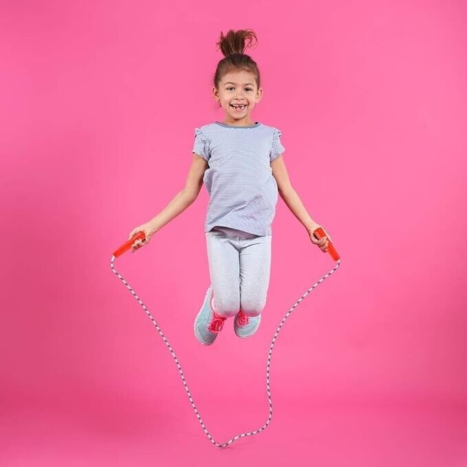 2-pak Kids Jump Ropes, 84" Nylon rope w/plastic handles, (New in ...