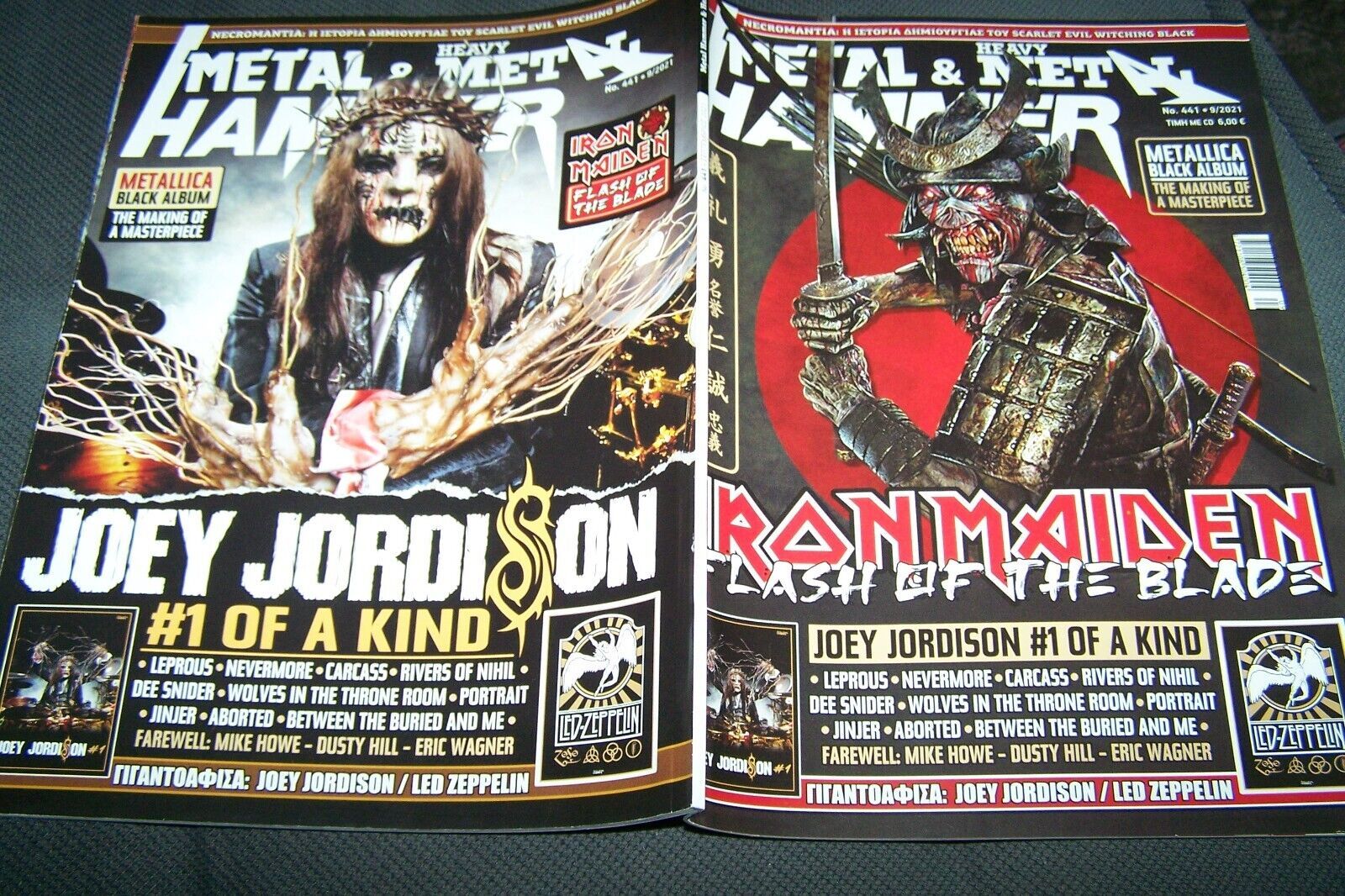 GREEK METAL HAMMER MAG 09/2021 IRON MAIDEN SENJUTSU JOEY JORDISON ...