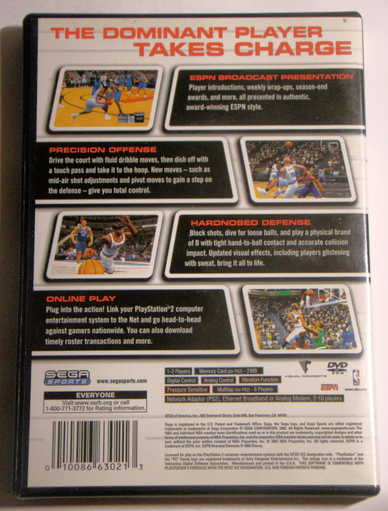 Playstation 2 - NBA 2K3 (Complete with Manual) - Video Games