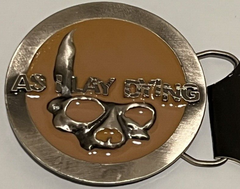 As I Lay Dying Metalcore Belt Buckle Heavy Metal Band Logo Steel Enamel ...