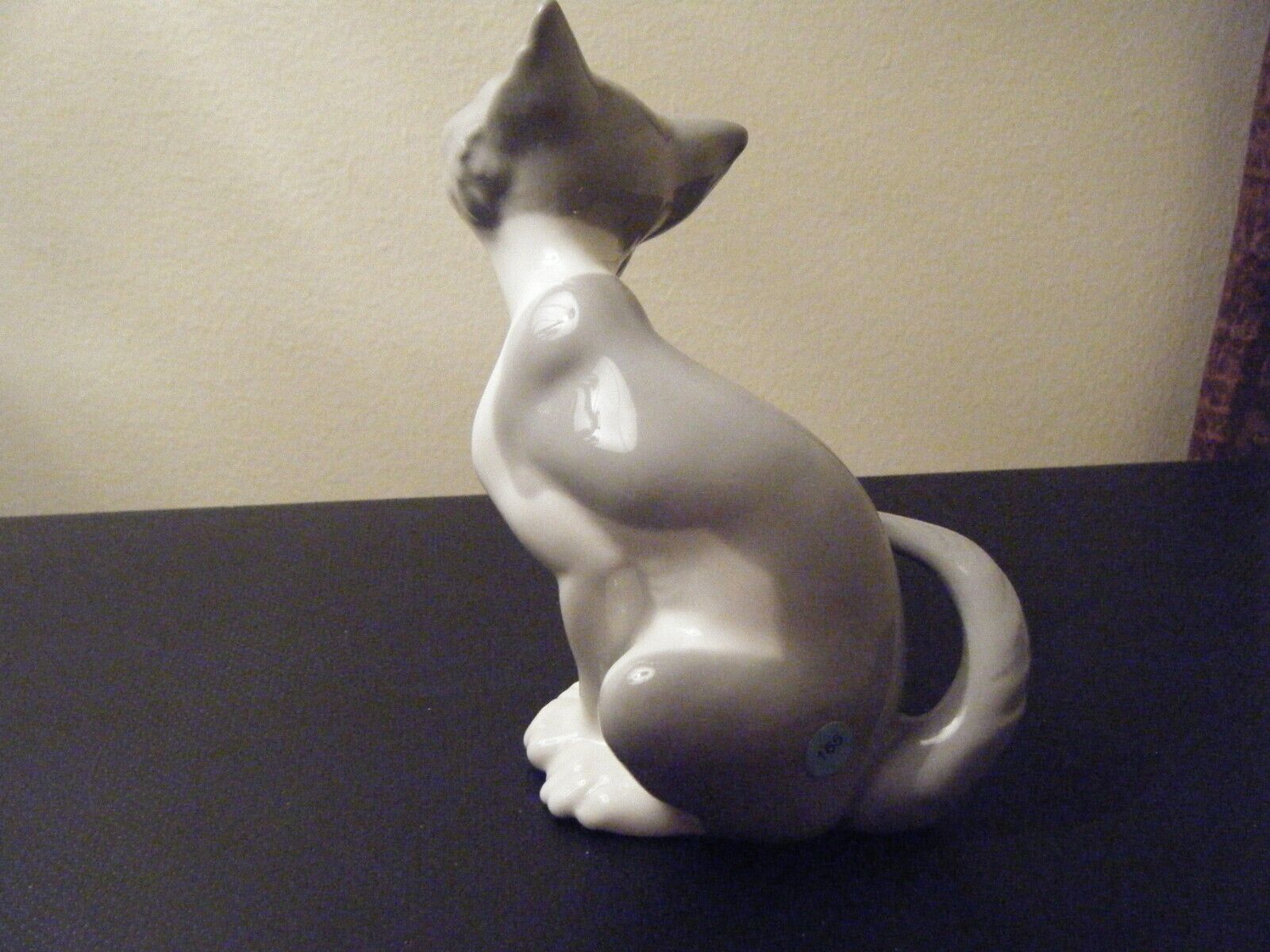 Lladro Cat Kitten Feed Me 5113 Figurine 5.25" Grey White Porcelain 1981 ...