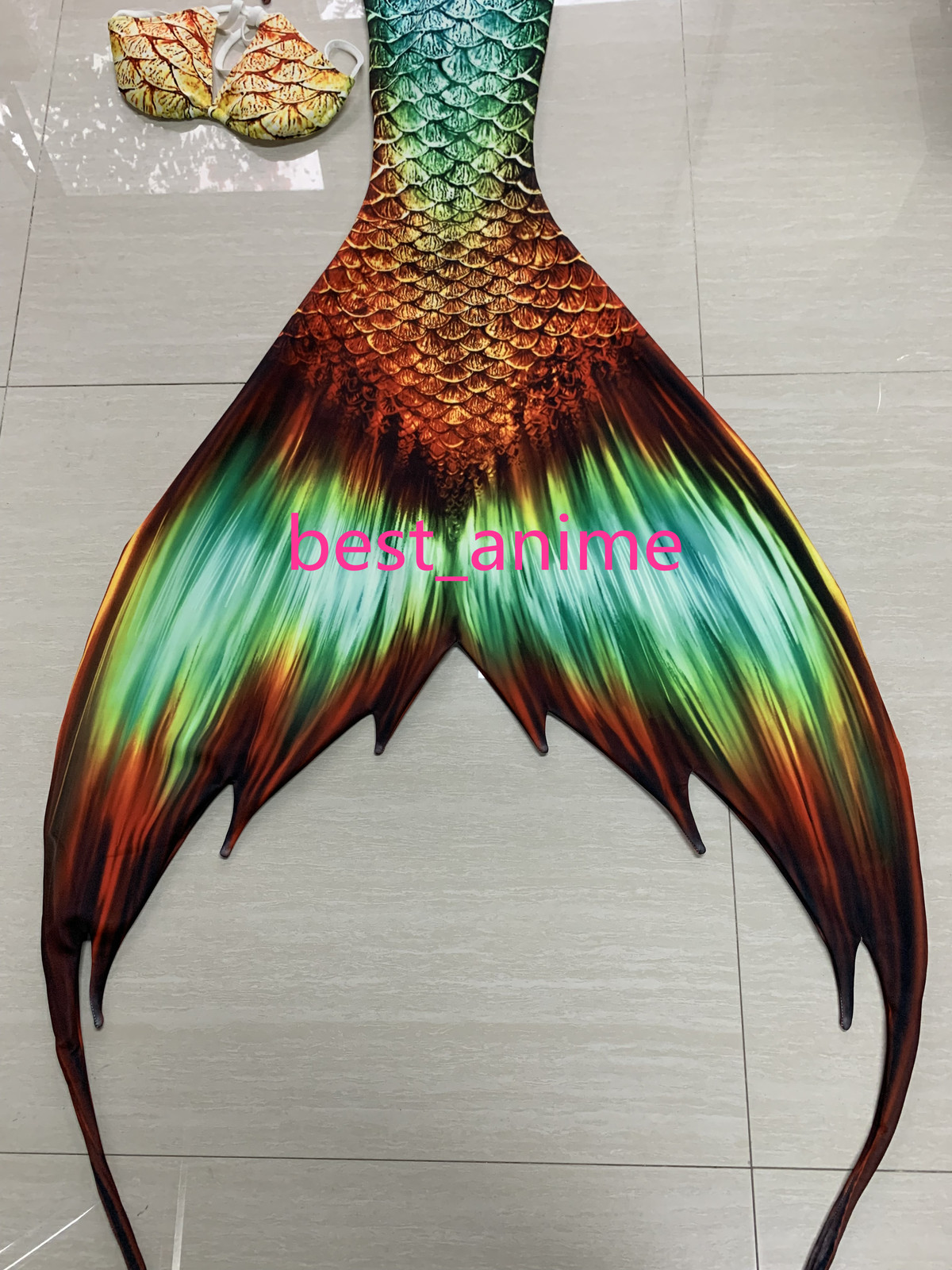 HOT Sale Green Mermaid Tail Kids Women with Monofin Mermaid Costume ...