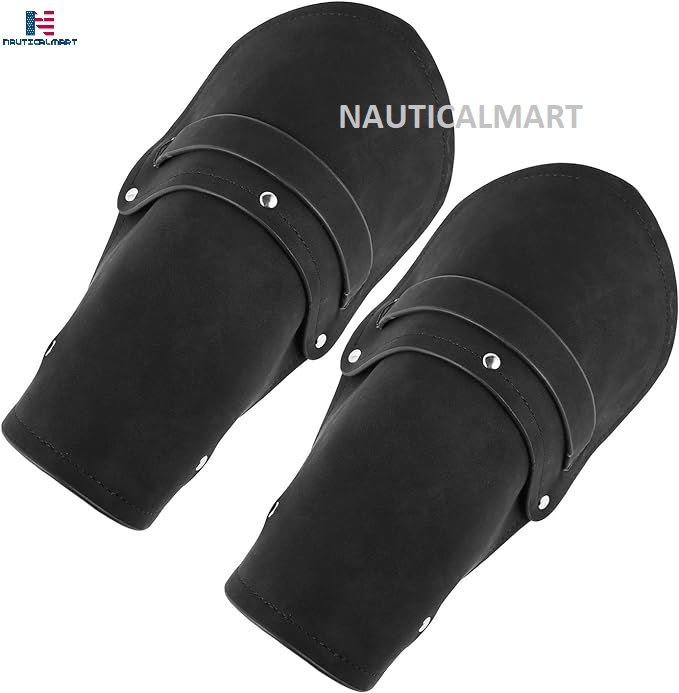 Leather Gauntlet Wristband Medieval Arm Armor Viking Arm Guards Bracers ...