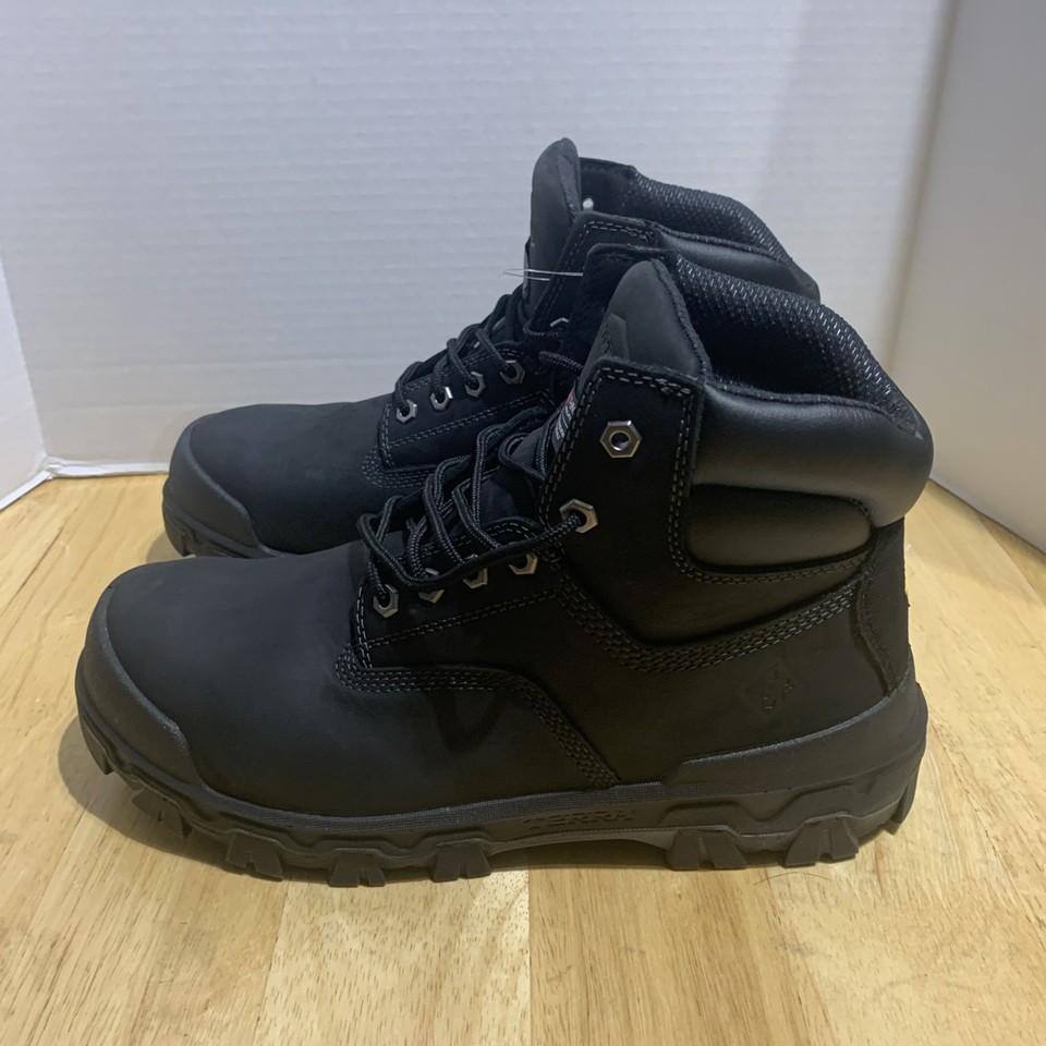 Terra Work Boots Men Black 10-6-Inch Sentry 2020 Composite Toe (TR0A4NQEBLK) - Boots