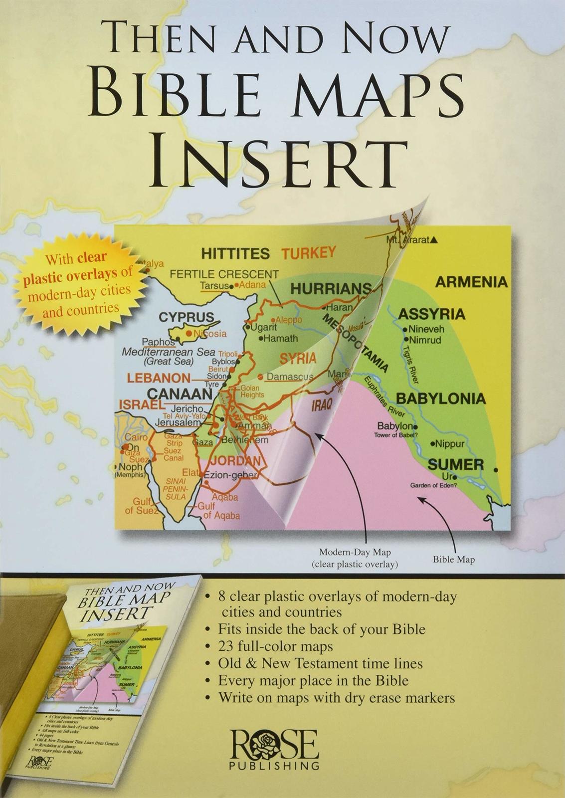 Then & Now Bible Maps Insert and KJV Bible and similar items