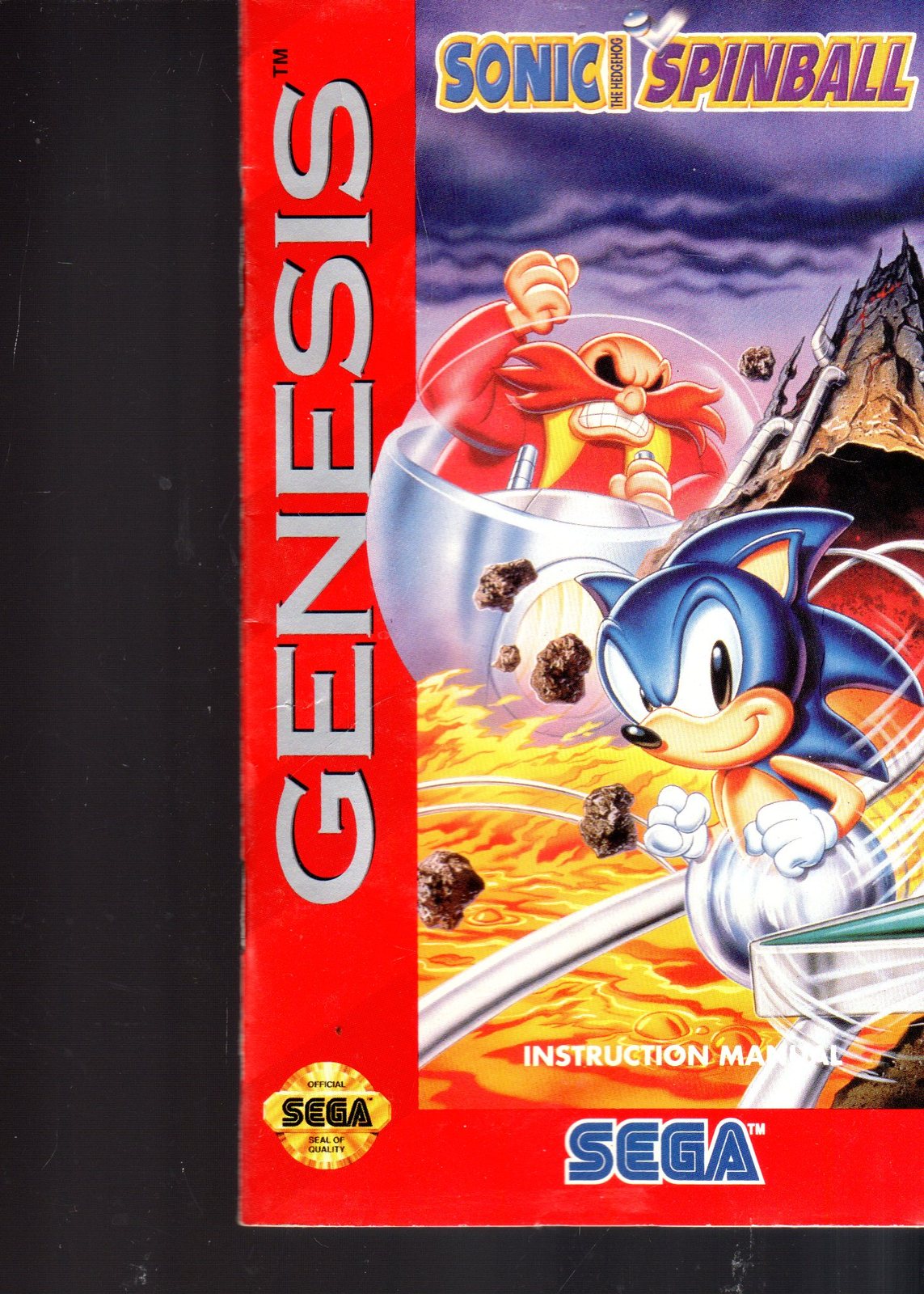 Sonic The Hedgehog SPINBALL - sega genesis (Complete) - Video Games