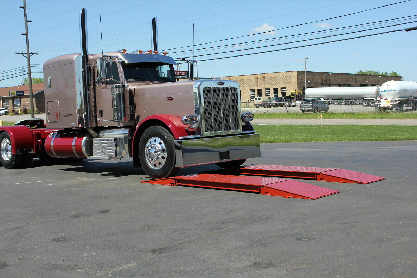 Optima OP-923 Axle Truck Scale 10'x30" 80,000 lb Indicator Printer 6 ...