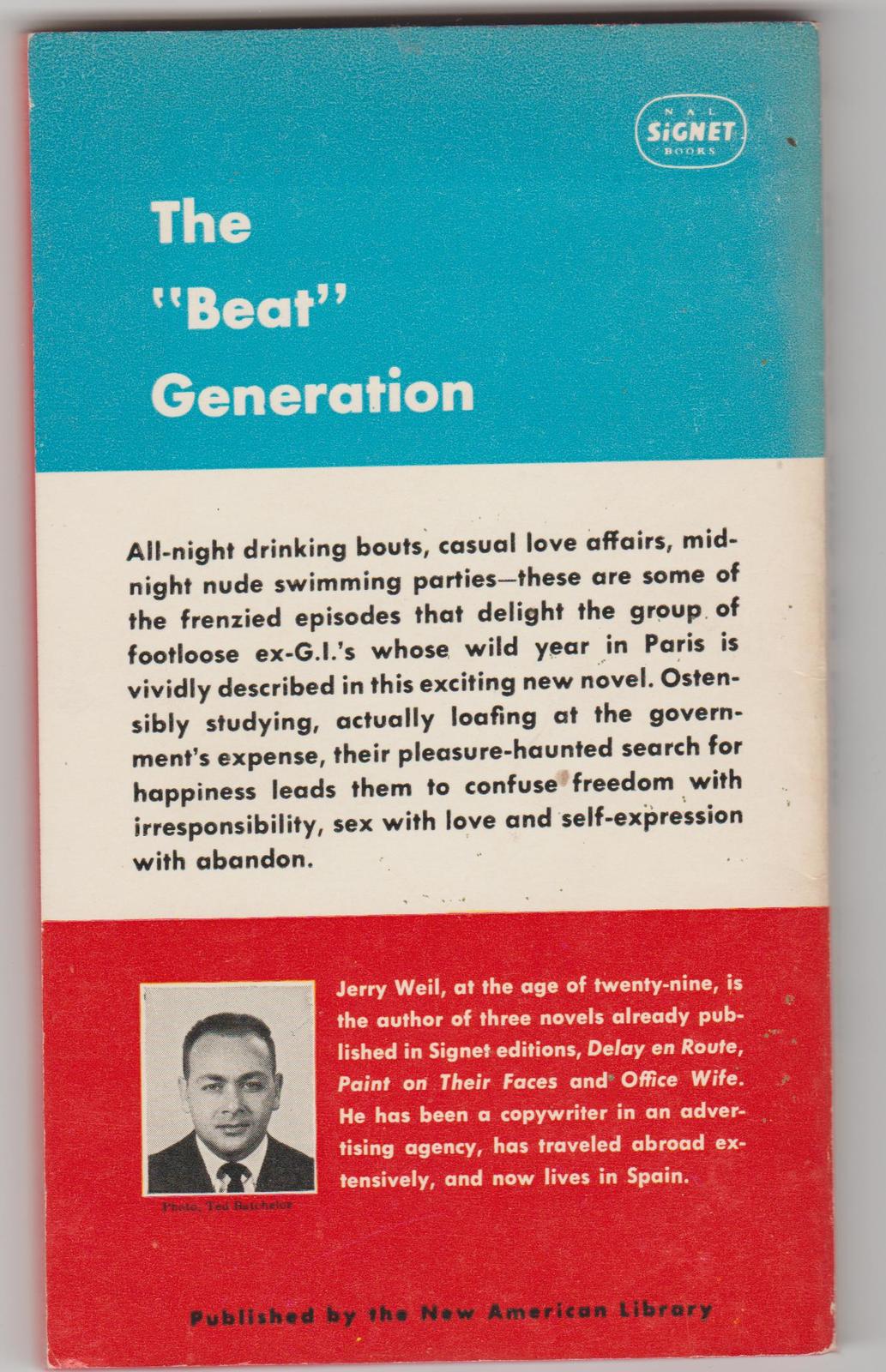 Nobody Dies in Paris by Jerry Weil 1957 First Edition "Beat" Generation ...