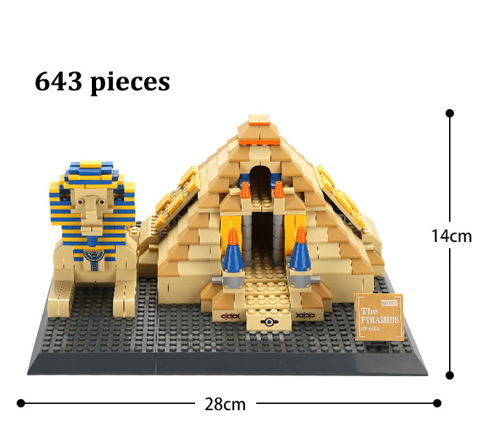 Egyptian pyramids Pharaoh with 4 Royal Guards Custom Minifigures Blocks ...
