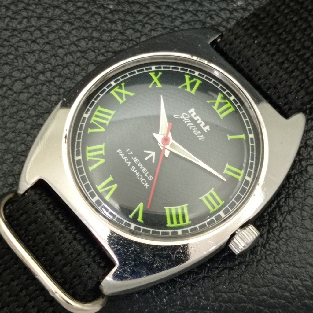 HMT JAWAN INDIAN HAND-WINDING MENS BLACK COLOR DIAL WATCH a431073-1 ...