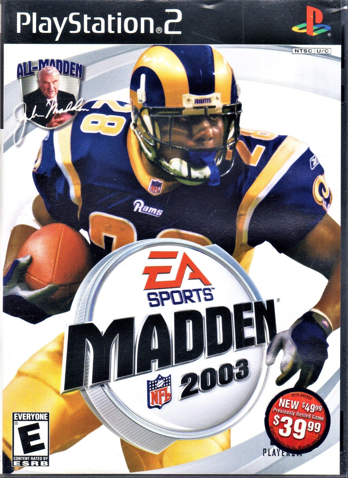 Playstation 2 - Madden 2003 football - Video Games