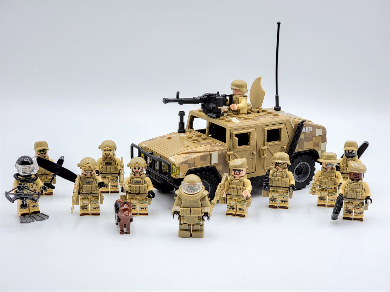 US Marines Humvee Squad 12 Minifigures Custom Set - Toys & Hobbies
