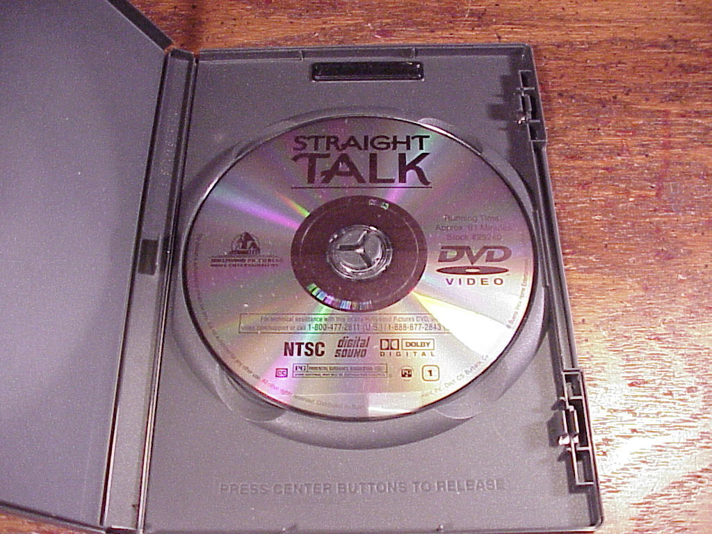 Straight Talk DVD, Used, 1992, PG, with Dolly Parton and James Wood ...