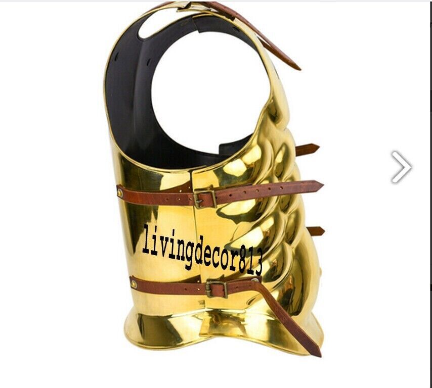 Medieval Replica Armor Muscles Jacket Brass Finish Breastplate Armor ...