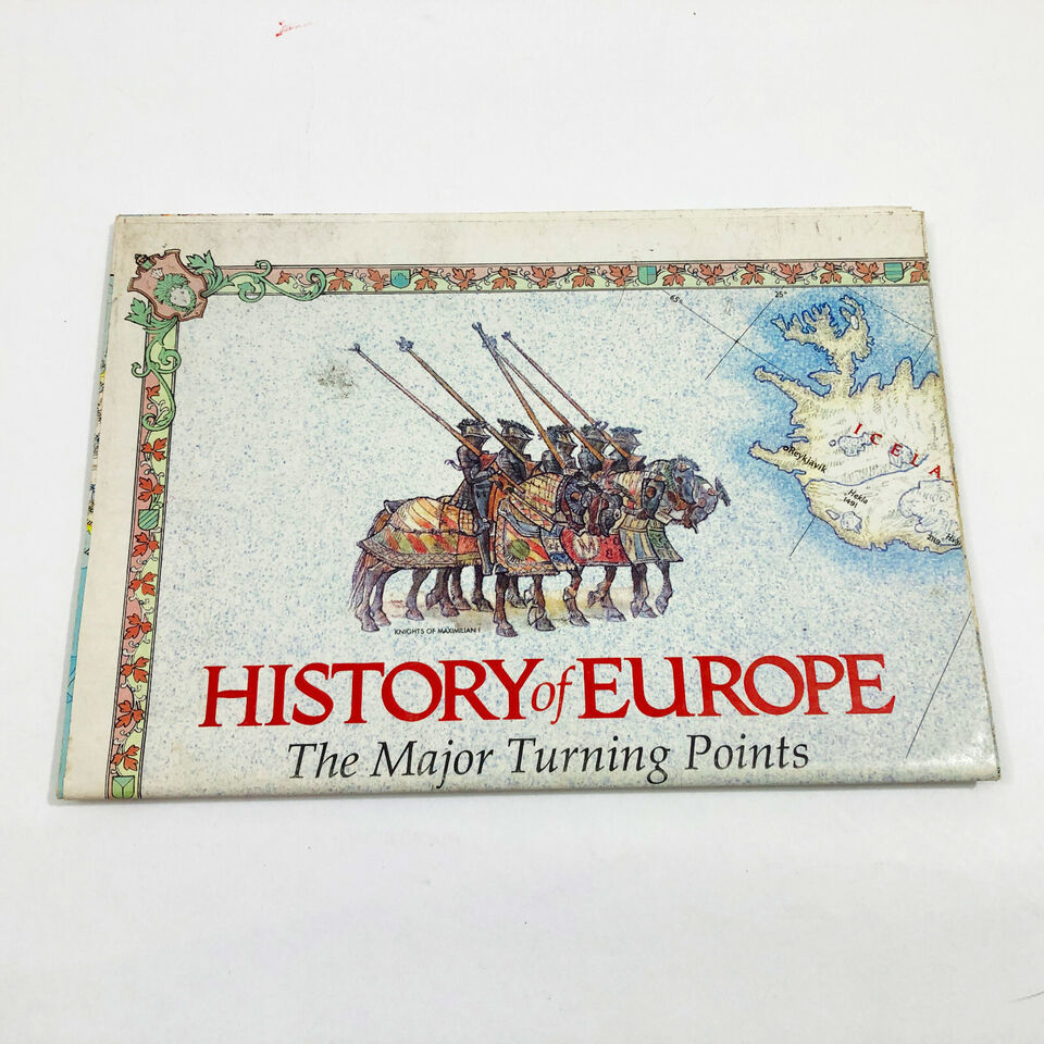 National Geographic Map "History of Europe" Major Turning Points 30" x ...