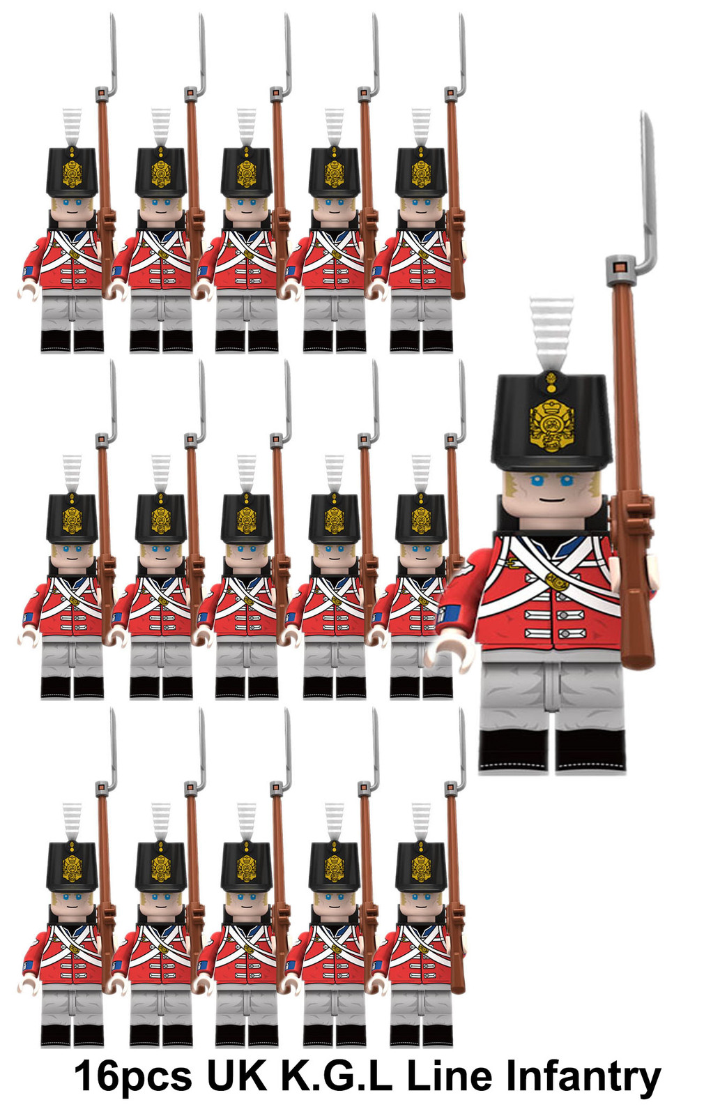 16pcs French Sappers Infantry Army Set Napoleonic Wars Custom ...