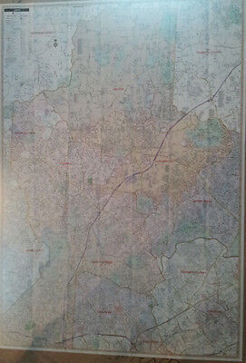 Alpharetta Roswell North Fulton County GA Laminated Wall Map (K) - Maps ...