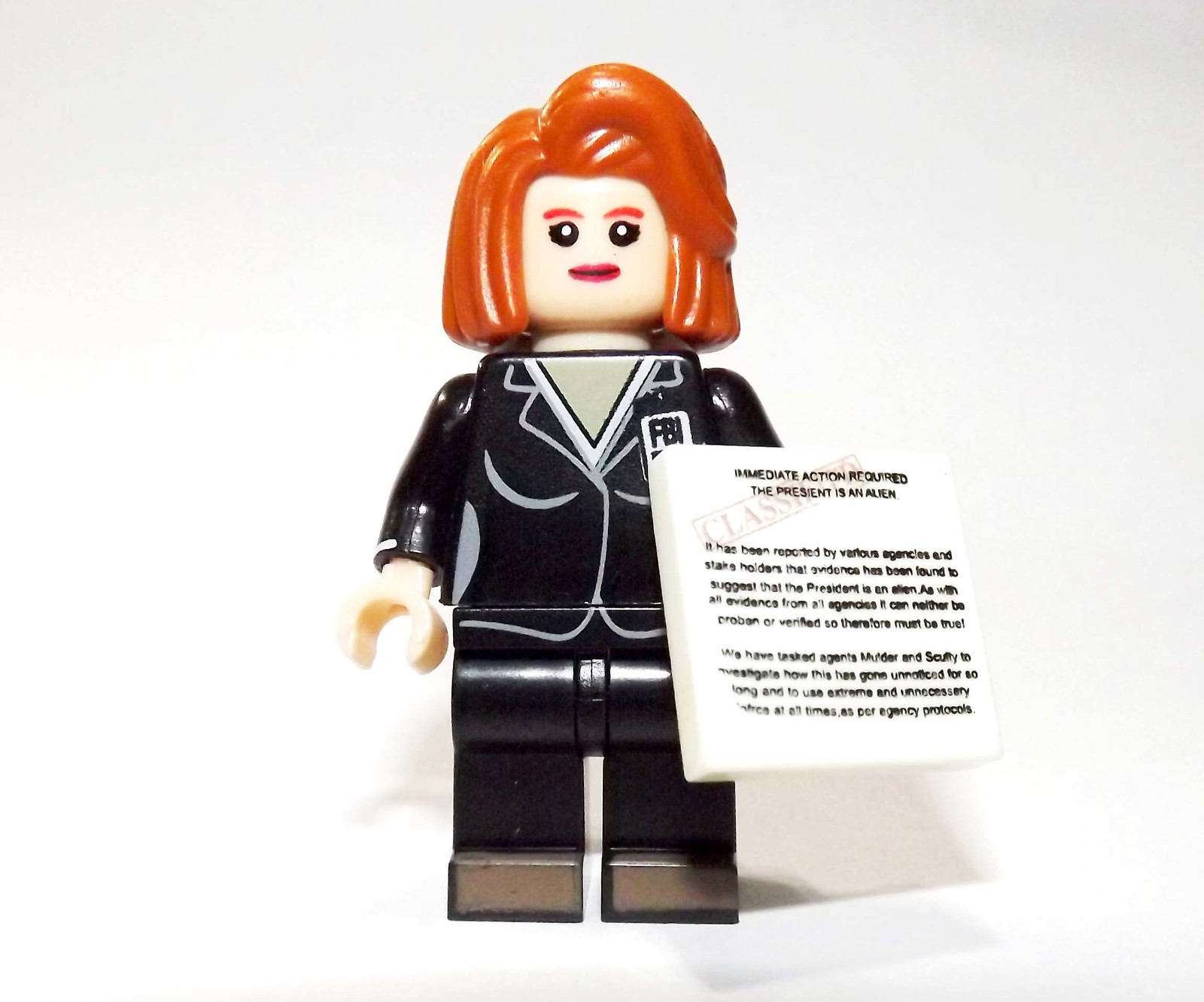 MVS Dana Scully Fbi Agent X-Files Toys Minifigures - LEGO (R) Minifigures