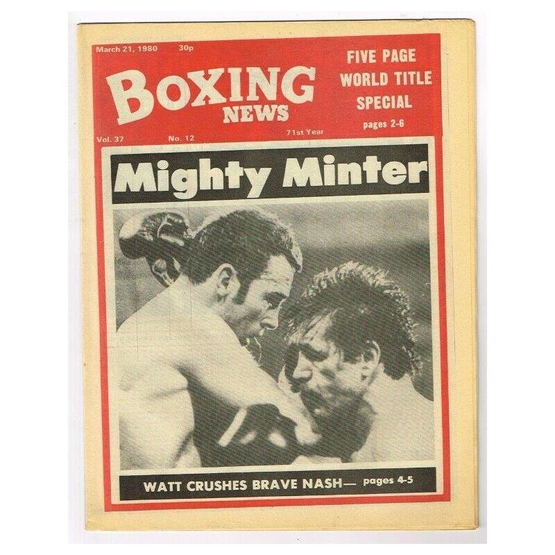 Boxing News Magazine March 21 1980 mbox3432/f Vol.36 No.12 Mighty ...