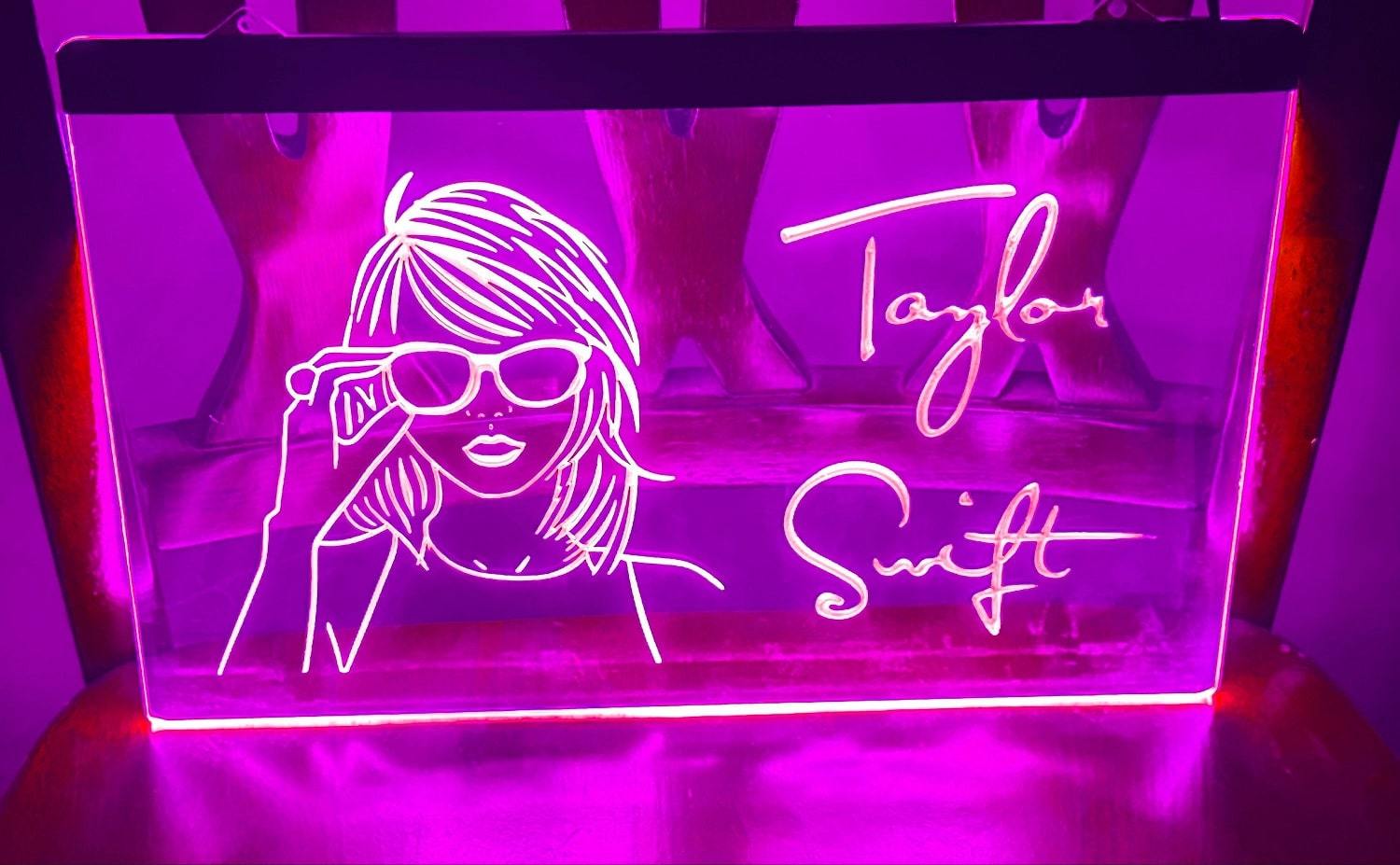 Taylor Swift LED Neon Sign Hang Wall Decor, Room, Lights Art Décor ...