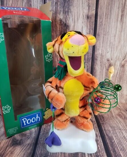 Tigger Winnie The Pooh Christmas Telco Animated Display in Box WORKING ...