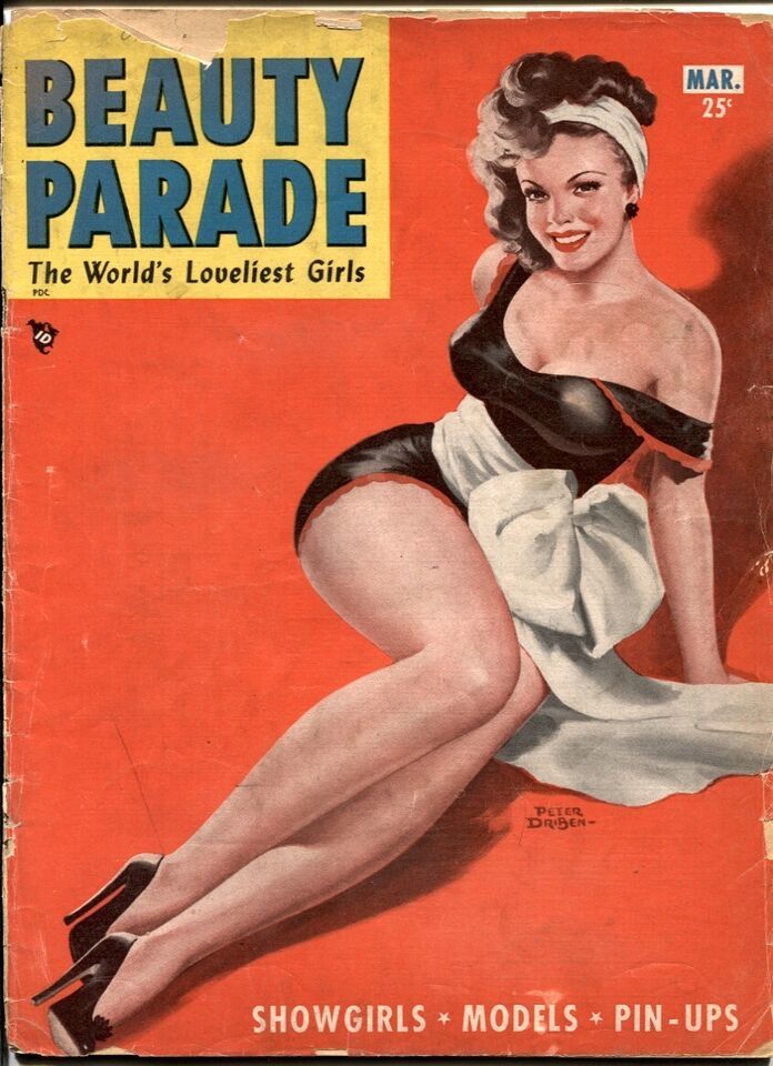 Beauty Parade Magazine March 1954- Peter Driben- African American models - Magazines